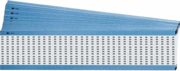Brady Cable labelling cards made of vinyl film, numeric miniature ...