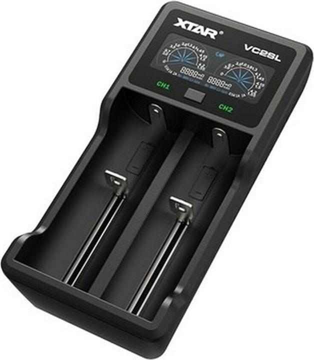 Xtar VC2SL Batterieladegerät für Batterien Li-Ion / Ni-MH / Ni-CD 18650 ...