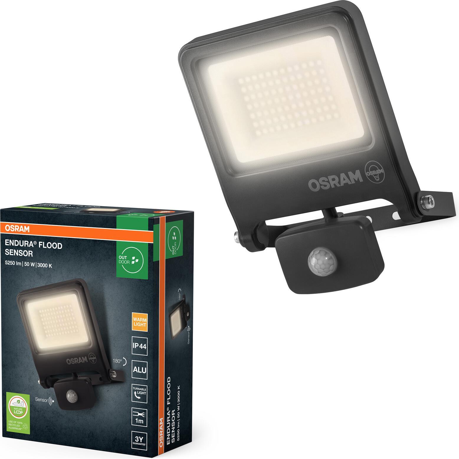 Osram LED Fluter ENDURA Flood Sensor Warm White PCR Warm weiss ...