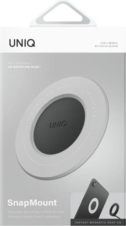 Uniq Magnetic holder SnapMount self-adhesive gray/charcoal