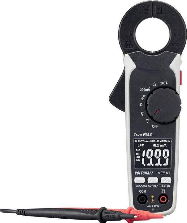Voltcraft VC541 Leckstromzange 100 µA digital CAT III 600 V Anzeige ...