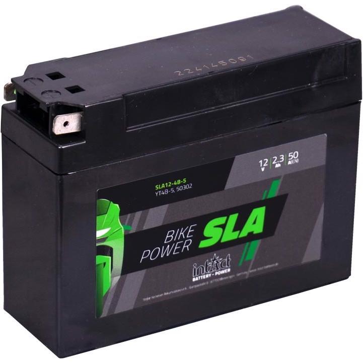 Intact SLA12-4B-5 Bike-Power SLA 2,3Ah Motorradbatterie YT4B-BS (DIN 50302)