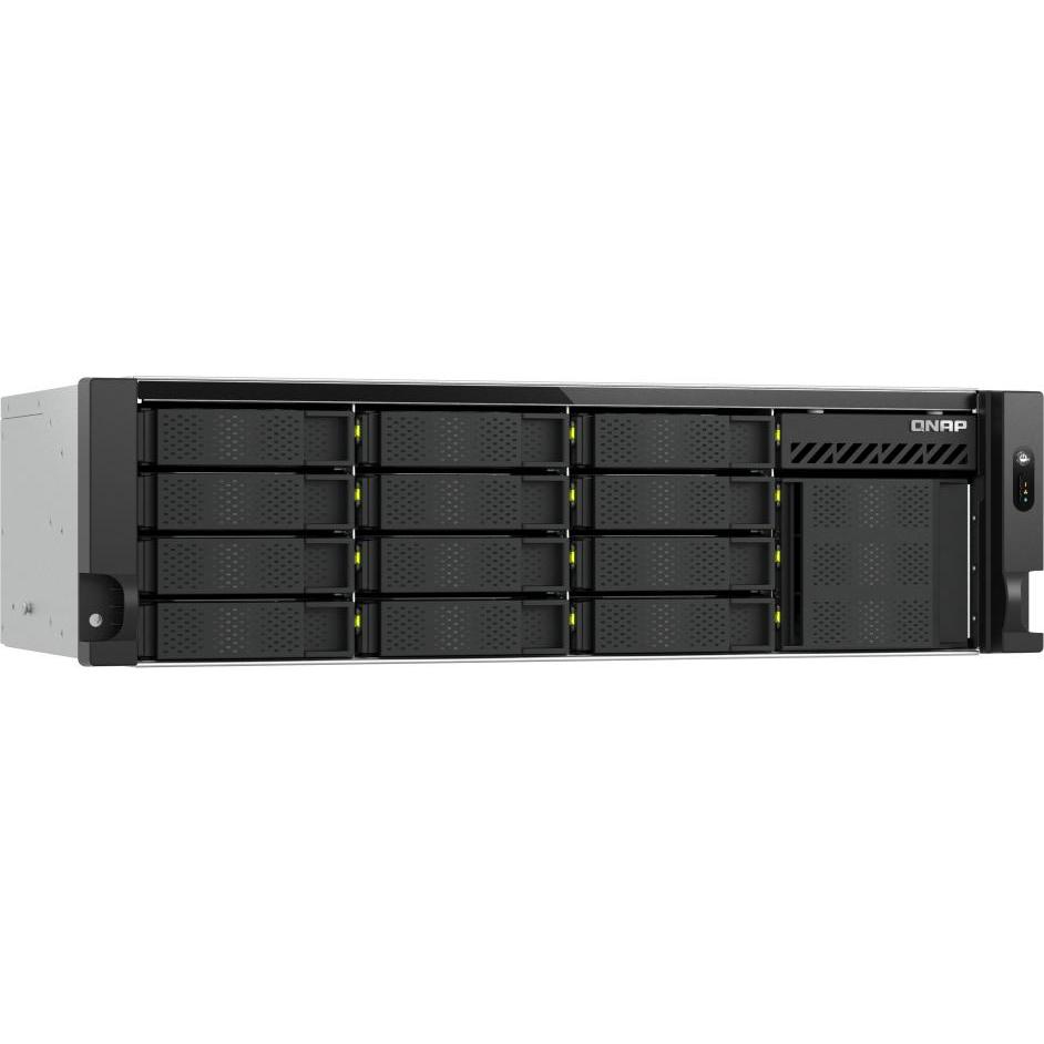 QNAP TS-h1655XeU-RP-8G-12H04 3U NAS Intel Atom C5125 12x20TB HDD ...