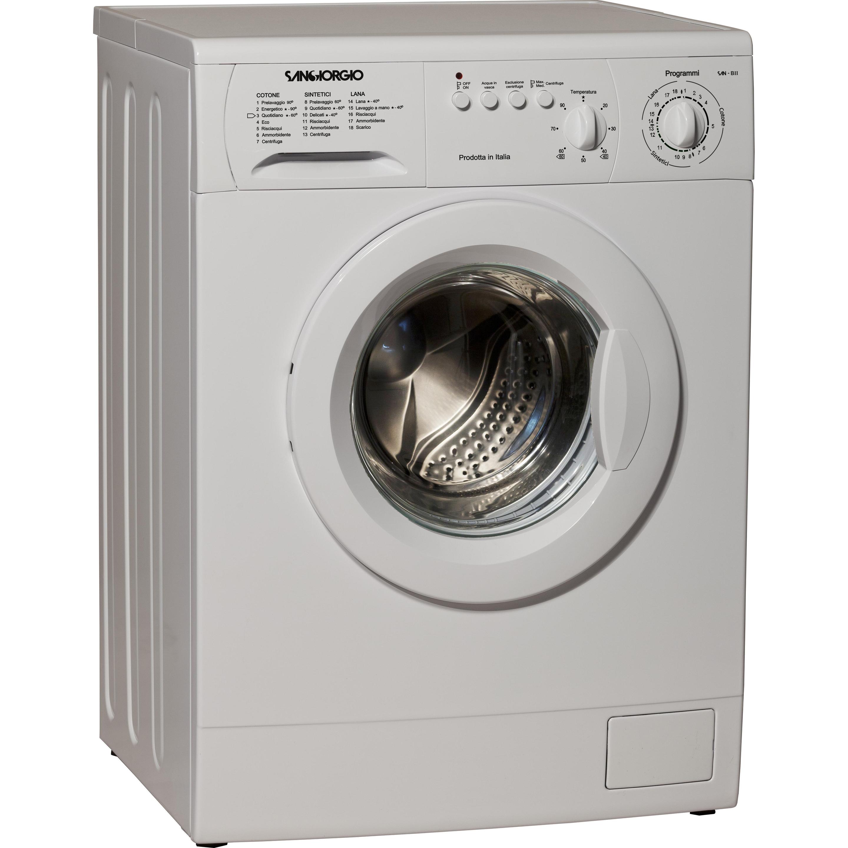 SanGiorgio S5510C front loading washing machine 7 kg 1000 rpm D White ...