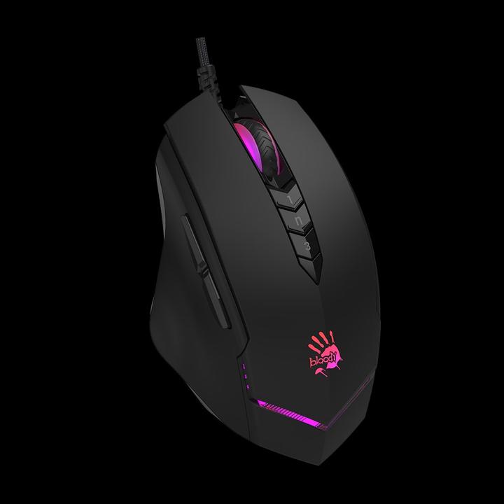 A4Tech BLOODY V8M Max black / Gaming mouse / 12000DPI / RGB / USB-A / 8 buttons / 1.8m cable ...