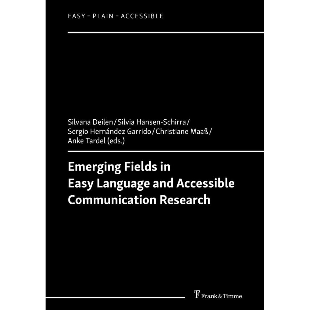Frank & Timme Emerging Fields in Easy Language and Accessible ...