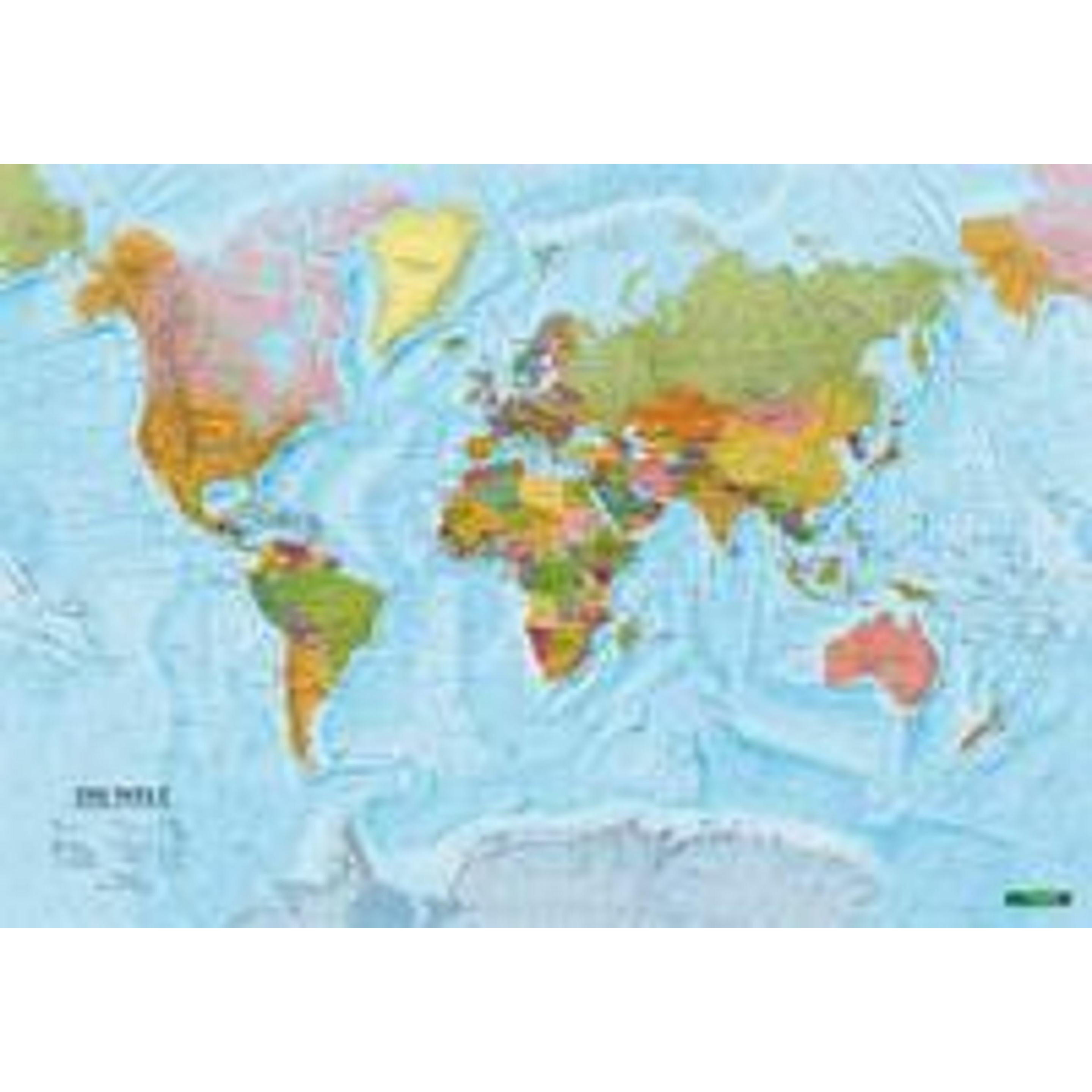 Die Welt deutsch Poster 1 : 40.000.000. Plano in Rolle 40000000