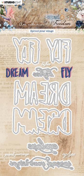 art by marlene Cutting Dies "Spread Your Wings" Feelings of Freedom
