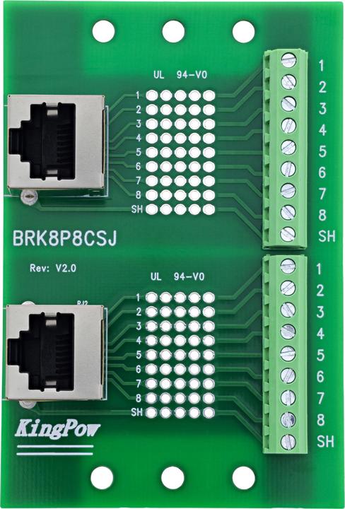 InLine ® Terminalblock, 2x RJ45 Buchse, nach oben, für Hutschiene - Digitec