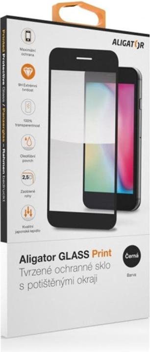 Aligator GLASS PRINT Displayschutzfolie Apple iPhone 16 Pro / schwarz ...