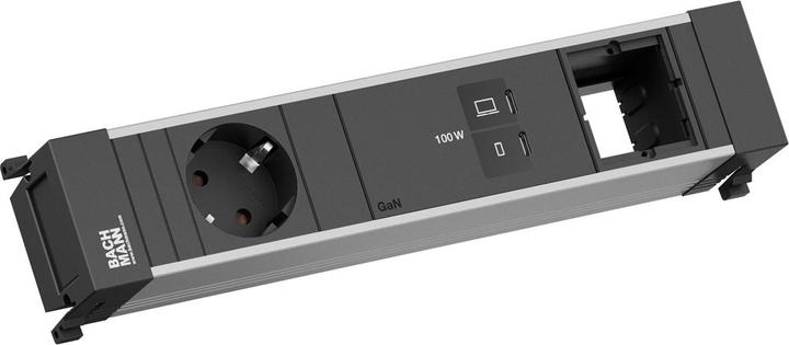 Bachmann POWER FRAME 1xCEE7/3 1xUSB C/C 100W 1xCM 0,2m