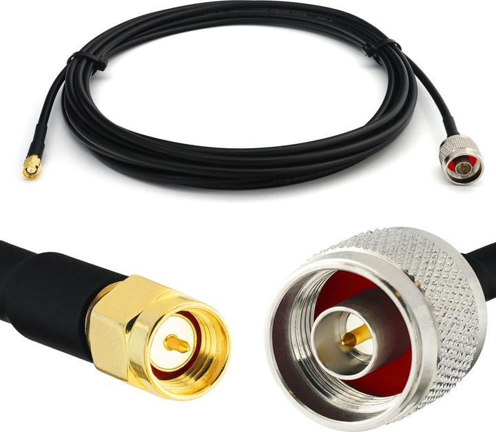 Rangeful N Male to SMA Male 12m RG58/U Coaxial Cable RG58-NM-SM-12 - Digitec