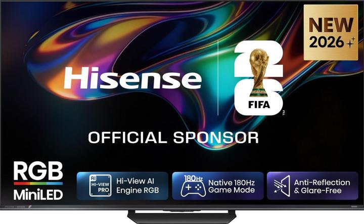 Hisense TV 55UR8DS 55" RGB Mini LED 4K (55", QD mini LED, 4K)