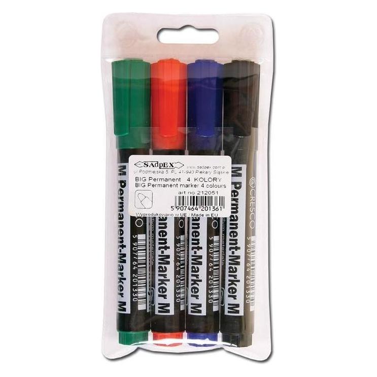 Cresco Permanentmarker M 4 Farben - kaufen bei Galaxus