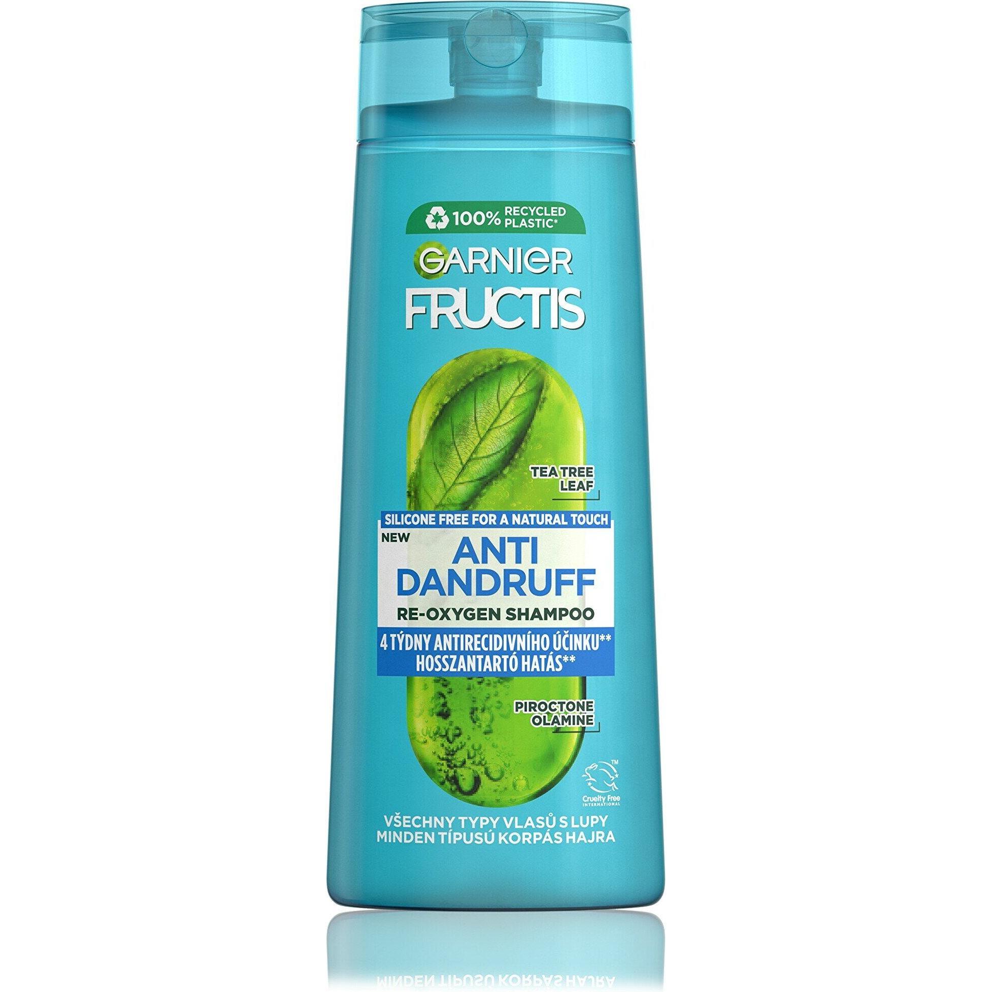 Garnier Fructis Antidandruff Cleansing Shampoo for All Hair Types with ...