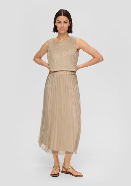 S.Oliver Rock Mesh-Rock mit Faltenstruktur und Glitzer-Effekt - Galaxus