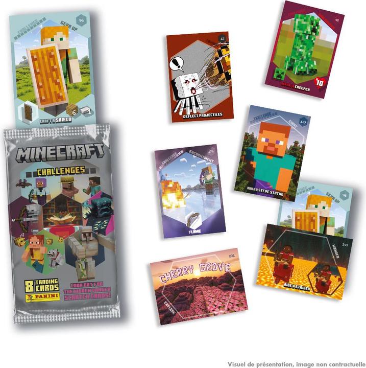 Panini Minecraft - Challenges Trading Cards Flow Packs Display (18 ...