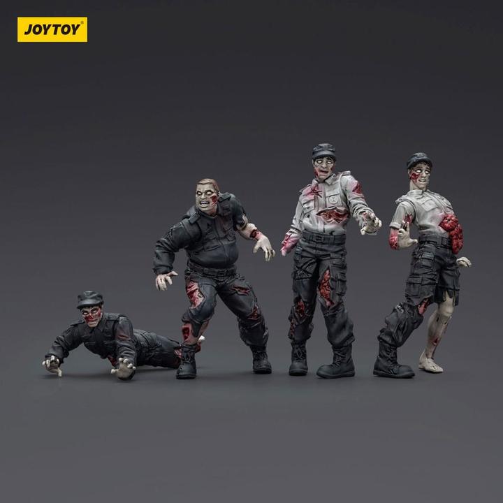 Joy Toy Zombie Dark Source Actionfiguren 4er-Pack Security Guards 8 cm ...