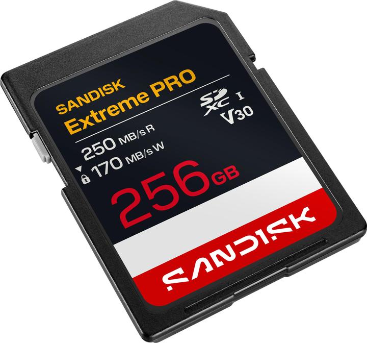 SANDISK Extreme PRO UHS-I (256 GB, SDHC, SDXC, U3, UHS-I)