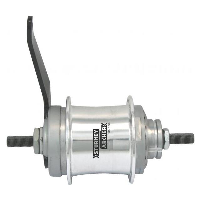 Sturmey Archer 2-Gang Duomatic mit R?cktritt Nabenschaltung (Silber/32H)
