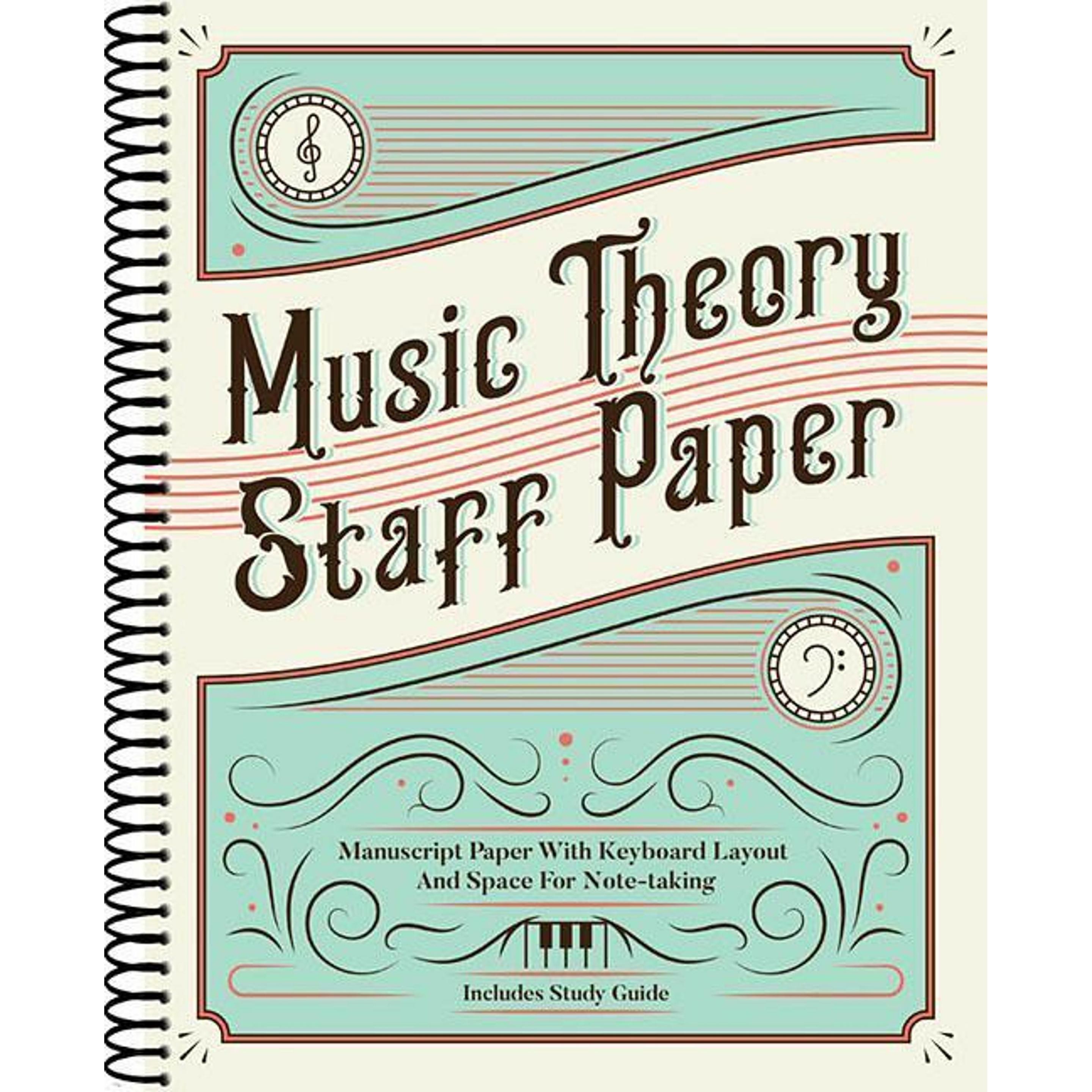 Hal Leonard Music Theory Staff Paper: Manuscript Paper with Keyboard ...