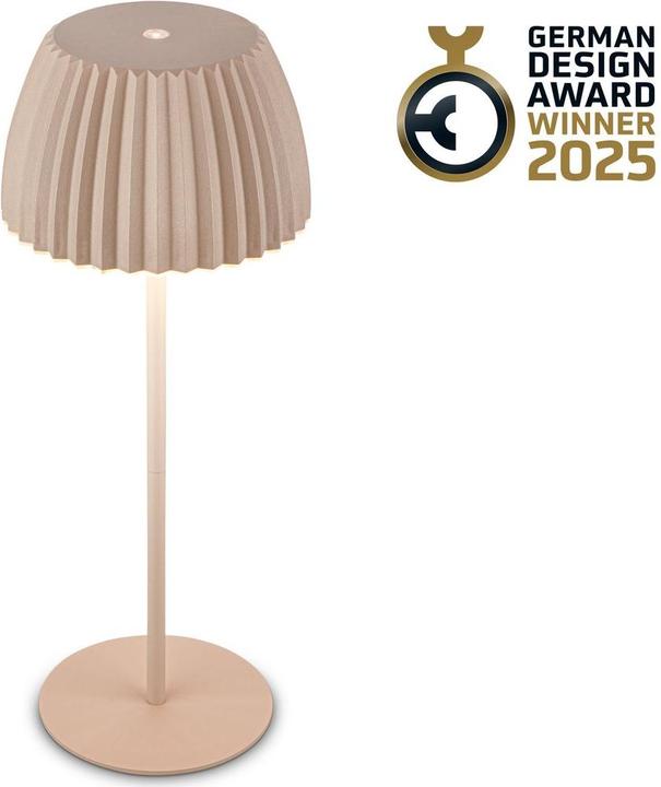 Briloner Brilo unplugged RIFFLE Akku Tischleuchte mit Lichtkante ...