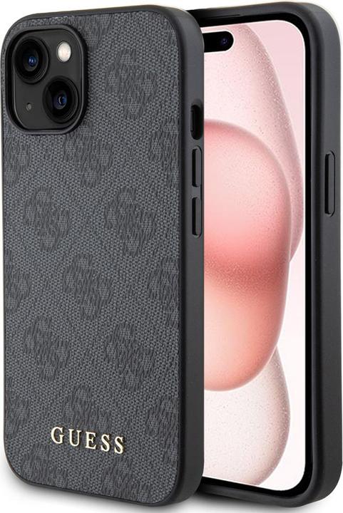 Guess GUHCP15MG4GFGR iPhone 15 Plus 6.7" szary/grey hard case 4G Metal ...