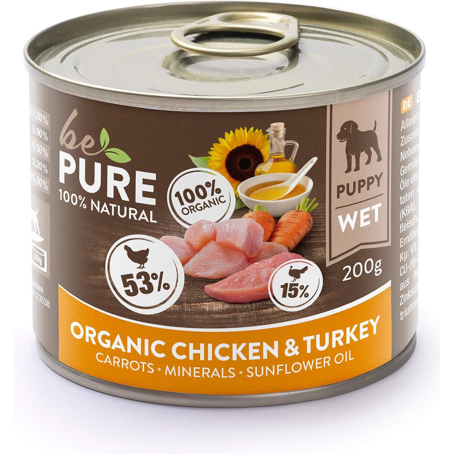 BePure Organic Chicken & Turkey avec du poulet bio, de la dinde et des ...