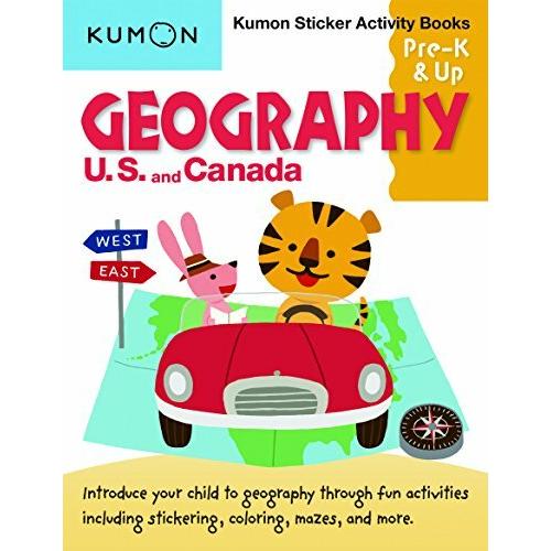 Various Publishers Kumon Pre K & Up Geography US and Canada Sticker ...