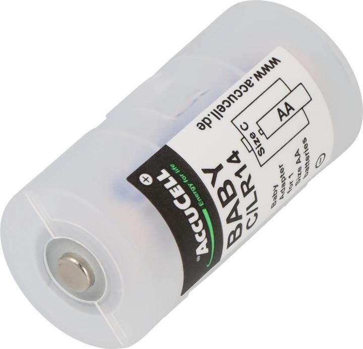 Panasonic 2x Adapter C, Baby, LR14 und eneloop Akku NiMH, Mignon, AA, HR06