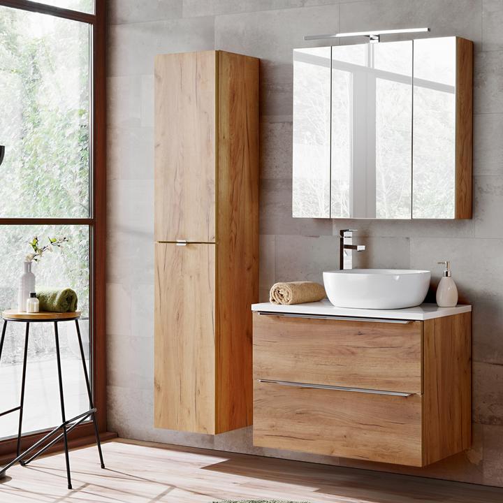 Petits-Meubles Einzelwaschtisch 80cm April Holz und Weiss - Galaxus