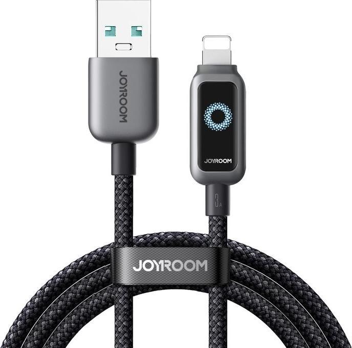 Joyroom USB-A to Lightning Fast Charging Data Cable 3A, 1.2m - Black (1 ...