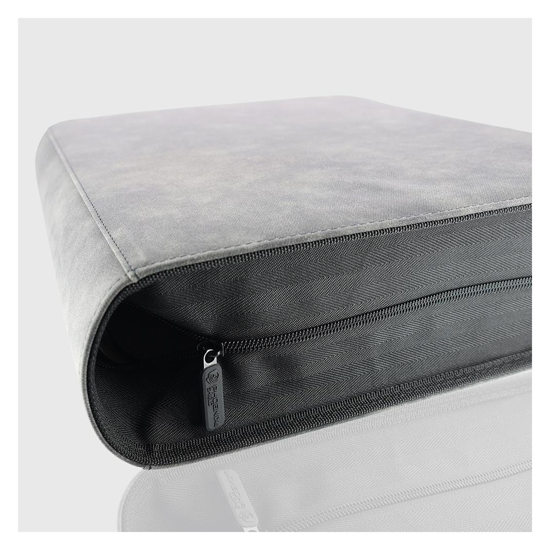 Phoenix Shield Prestige Ringed Binder Zip 9 Pockets Velvet Black