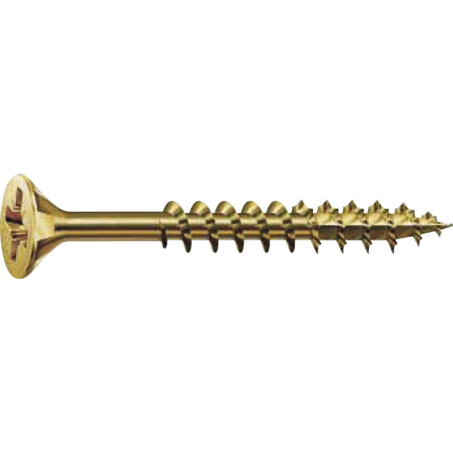 Spax Countersunk Multi-Head Cross Recess Z2 Partially Threaded Yellox ...