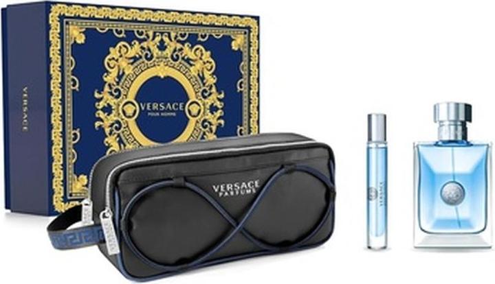 Versace Pour Homme Set 100ml EDT Spray 10ml EDT Spray with Bag - Galaxus