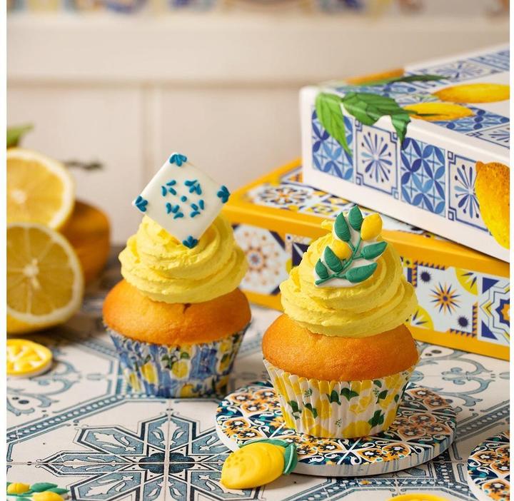 Decora Dessert-Box Amalfi-Zitronen 23 x 16 x 5 cm (4x)