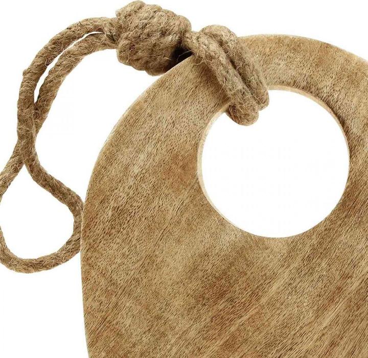 Viana Dekoratives Holzherz als Wandhänger oder Tablett mit natürlichem ...