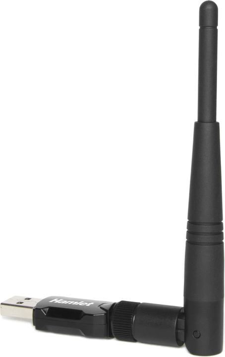 Hamlet USB Wi-Fi Adapter 600Mbps Dual Band 5GHz + 2.4GHz Standard 802.ac mit abnehmbarer Antenne ...