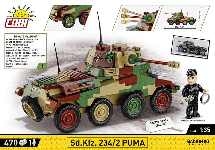 Cobi Historical Collection WWII Puma - German heavy armoured - Galaxus