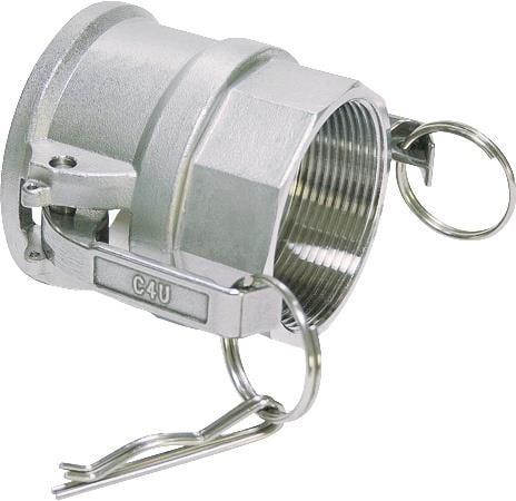 Teguma Schnellkupplung Mutterteil Typ D mit Innengewinde Kamlok V4A 2.1/2"