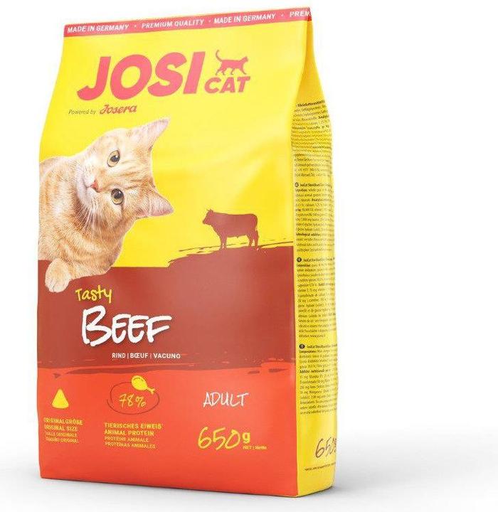 Josera JosiCat Tasty Beef dry cat food 650 g (Adult, 1 pcs., 650 g)