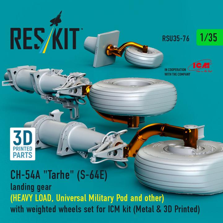 ResKit CH-54A Tarhe(S-64E) landing gear (HEAVY LOAD, Universal Military ...