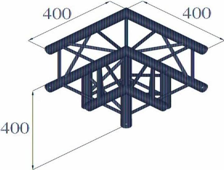 Alutruss DECOLOCK DQ4-PAL30 4-point truss 3-way corner 90 - Galaxus