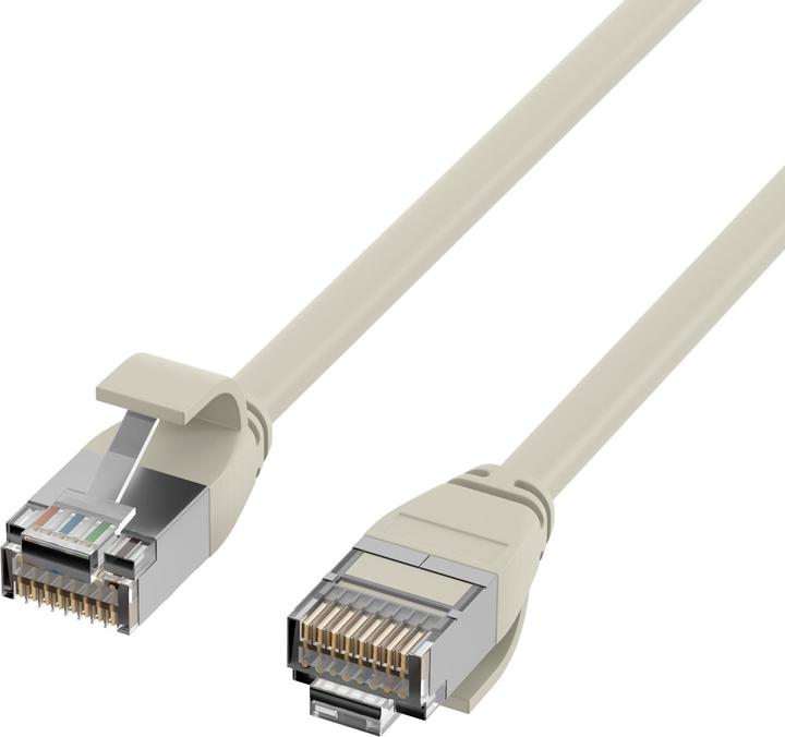 EFB Elektronik Câble patch RJ45 U/FTP, Cat.6A, câble brut TPE 4,0mm ultraflex, 0,15m, gris ...