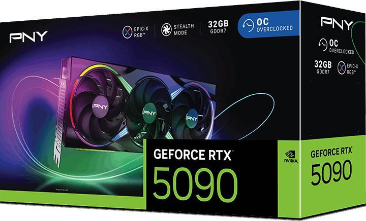 PNY Geforce Rtx 5090 32gb Argb Gaming Overclocked Triple - Galaxus