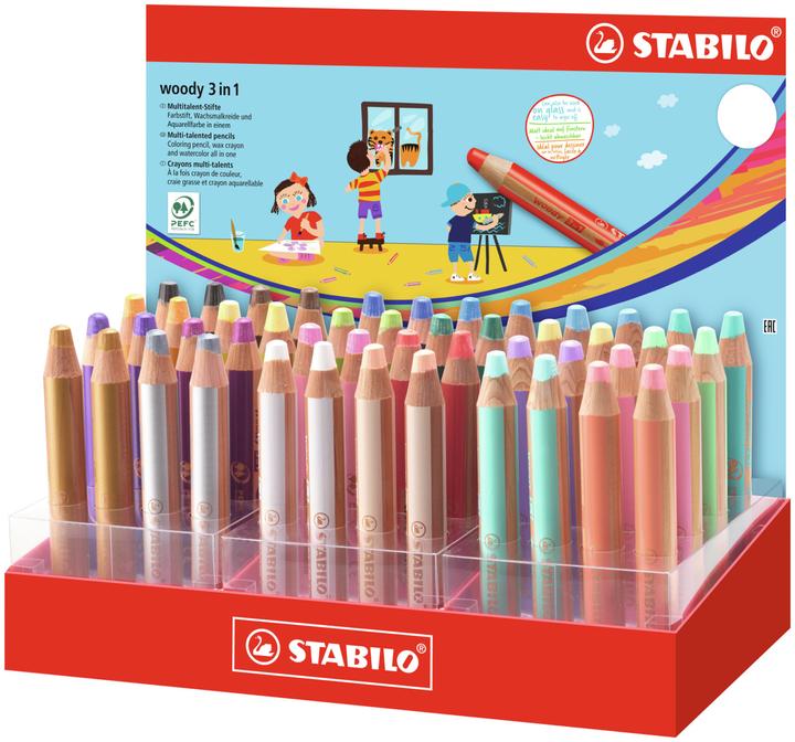 STABILO Woody 3in1 48er Display Mix - kaufen bei Digitec