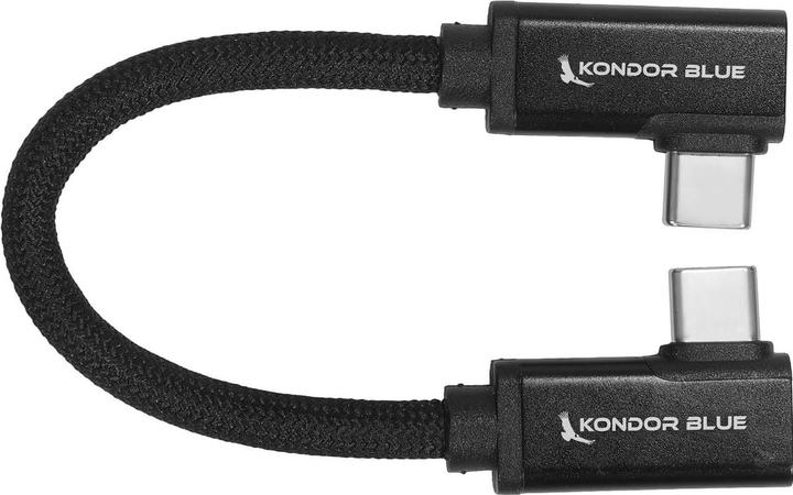 Kondor Blue Dual Right Angle 8 USB-C Braided Cable for 8K Data and ...