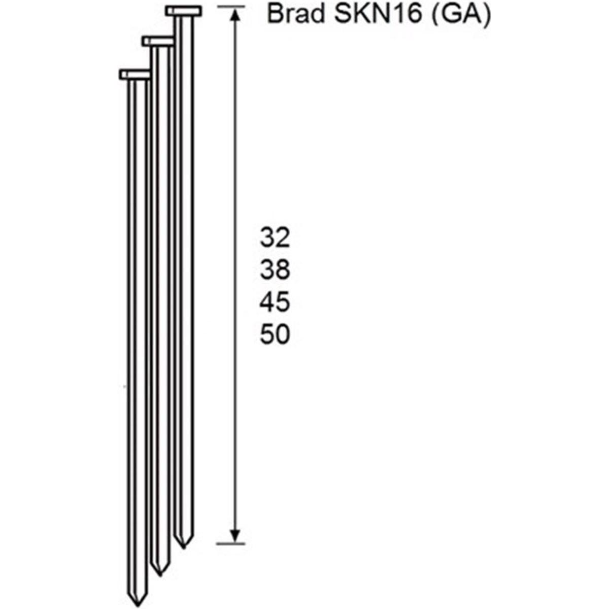 Dutack 5138058 Brad SKN16 50mm 20° RVS 2000 Stück - kaufen bei Galaxus