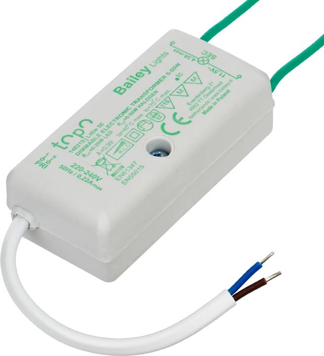 Newlec NTRAFONV50MINI.01 Transformator Mini 12V AC 0-50W / LED 0 ...