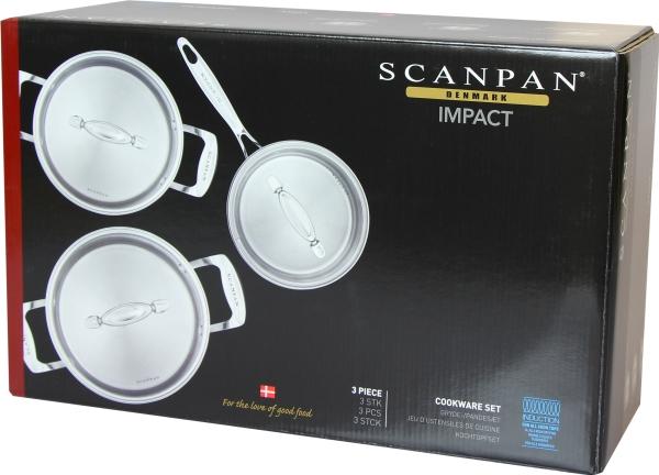 Scanpan Kochtopf Set 3-teilig IMPACT Ø 16/18/20 cm - mit Deckel - Galaxus